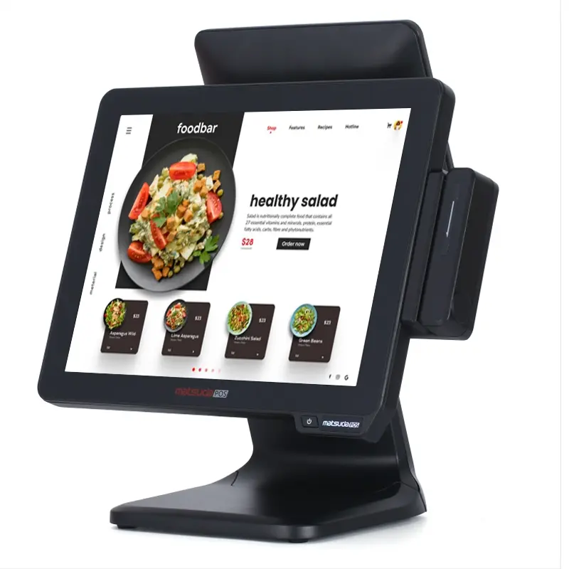15-Inch Dual Screen POS Devices with 9.7" Display & MSR